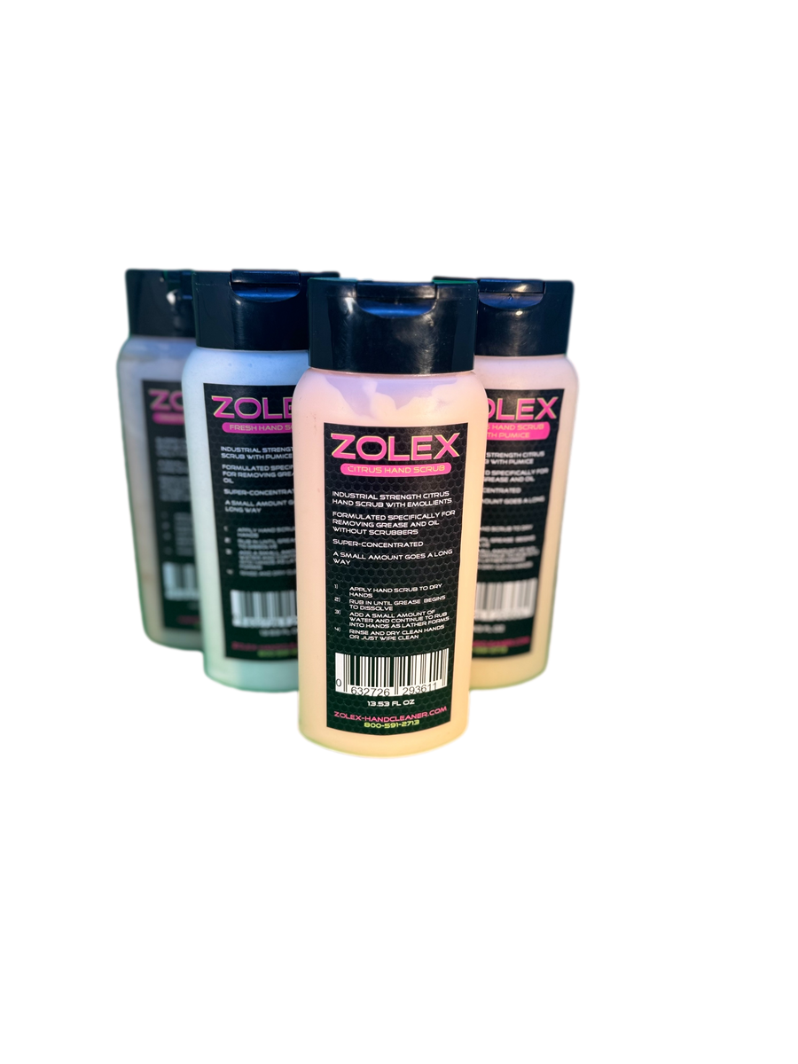 Cherry Hand Scrub with Scrubbers - Personal-Sized 400ml Squeeze Bottle ...