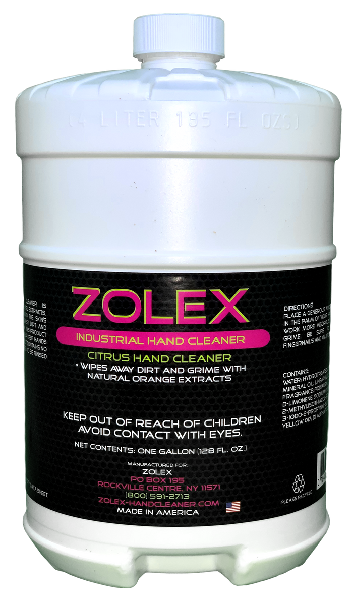 Citrus Industrial Hand Cleaner Case (4 X 1 Gallon) | zolex-handcleaner.com