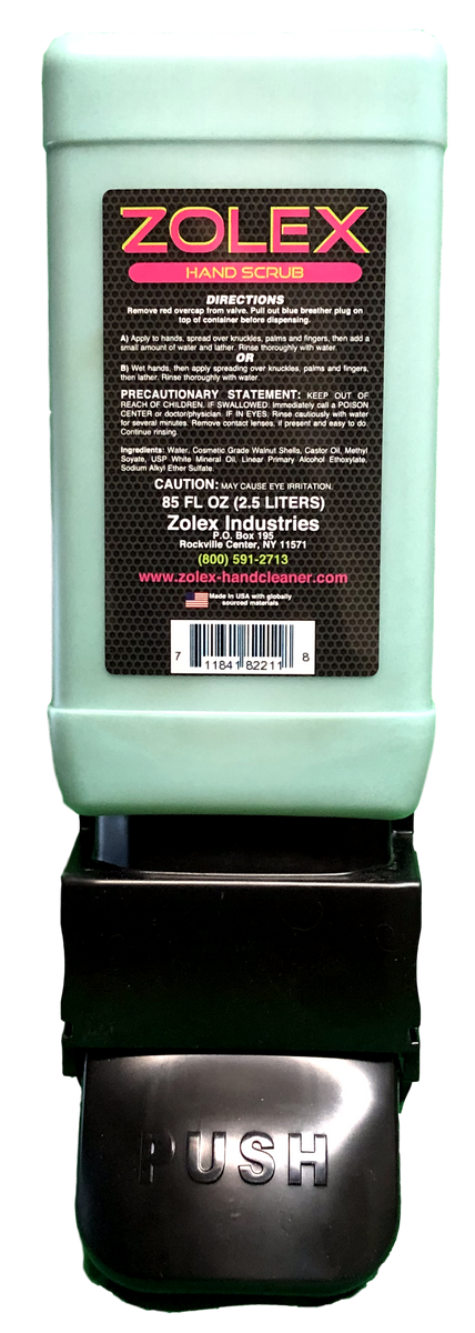 Walnut Hand Scrub 2.5L WIth Dispenser (Starter Kit) | zolex-handcleaner.com